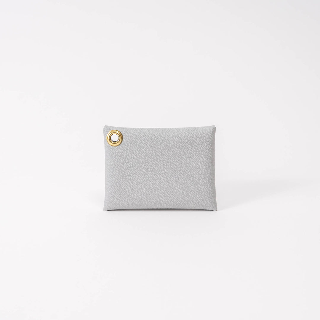 Feather Gray French Leather Card Wallet | Avryn Co.