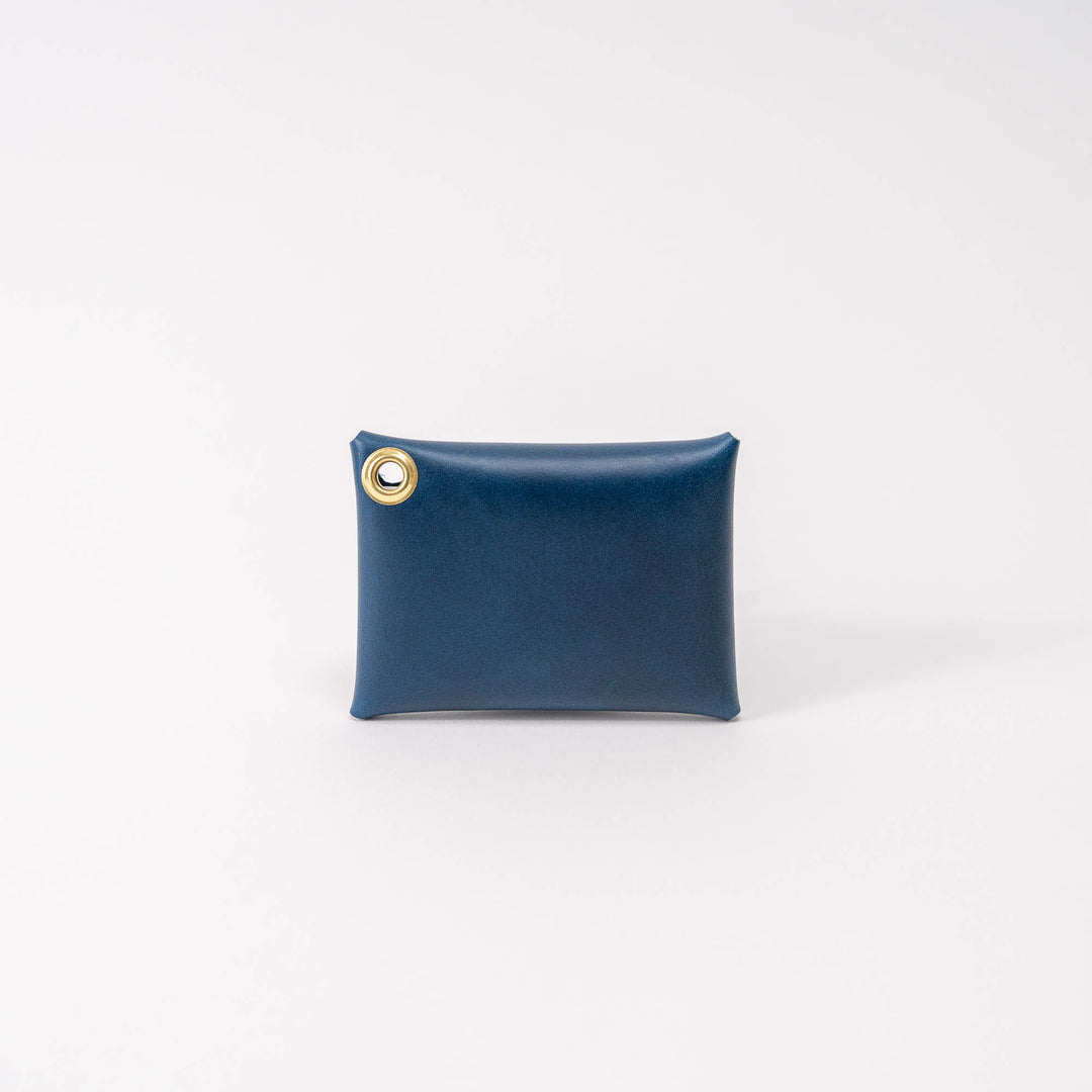 Ocean Blue Italian Leather Card Wallet | Avryn Co.
